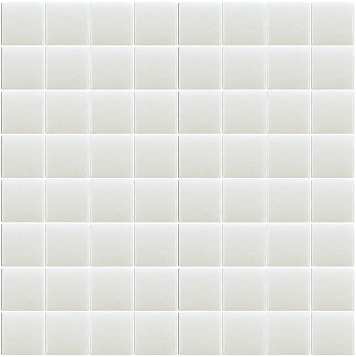 Hisbalit Skleněná mozaika bílá Mozaika 103A LESK 4x4  4x4 (32x32) cm - 40103ALH