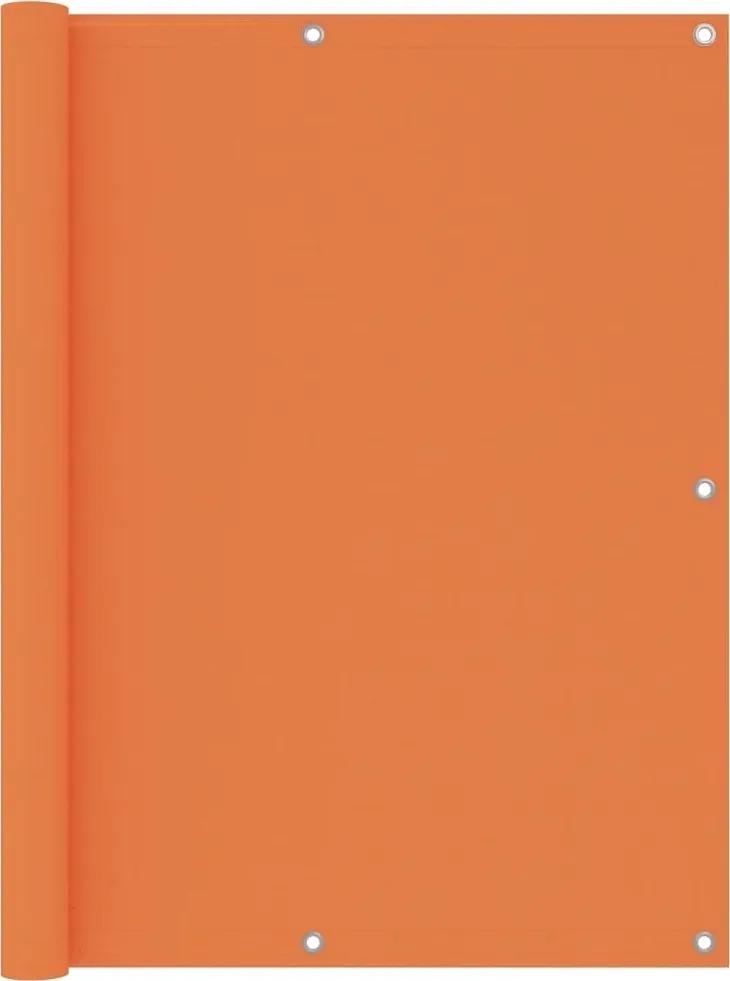 vidaXL Balkonová zástěna 120 x 600 cm 100% polyester oxford [134935] Barva: orange