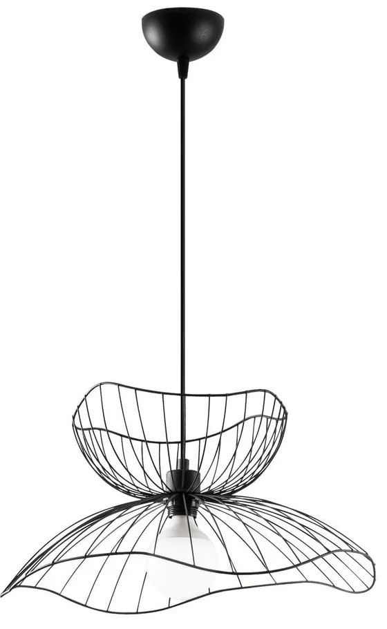 Černé závěsné svítidlo s kovovým stínidlem ø 50 cm Farac – Opviq lights