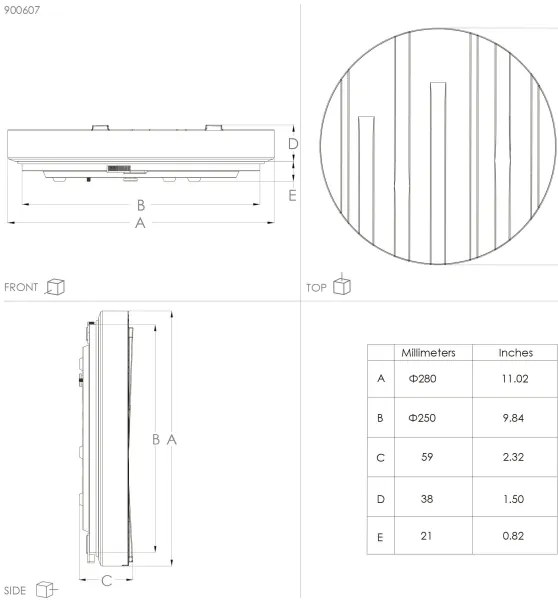 Eglo 900607 - LED Stropní svítidlo FERENTINO LED/10W/230V pr. 28 cm