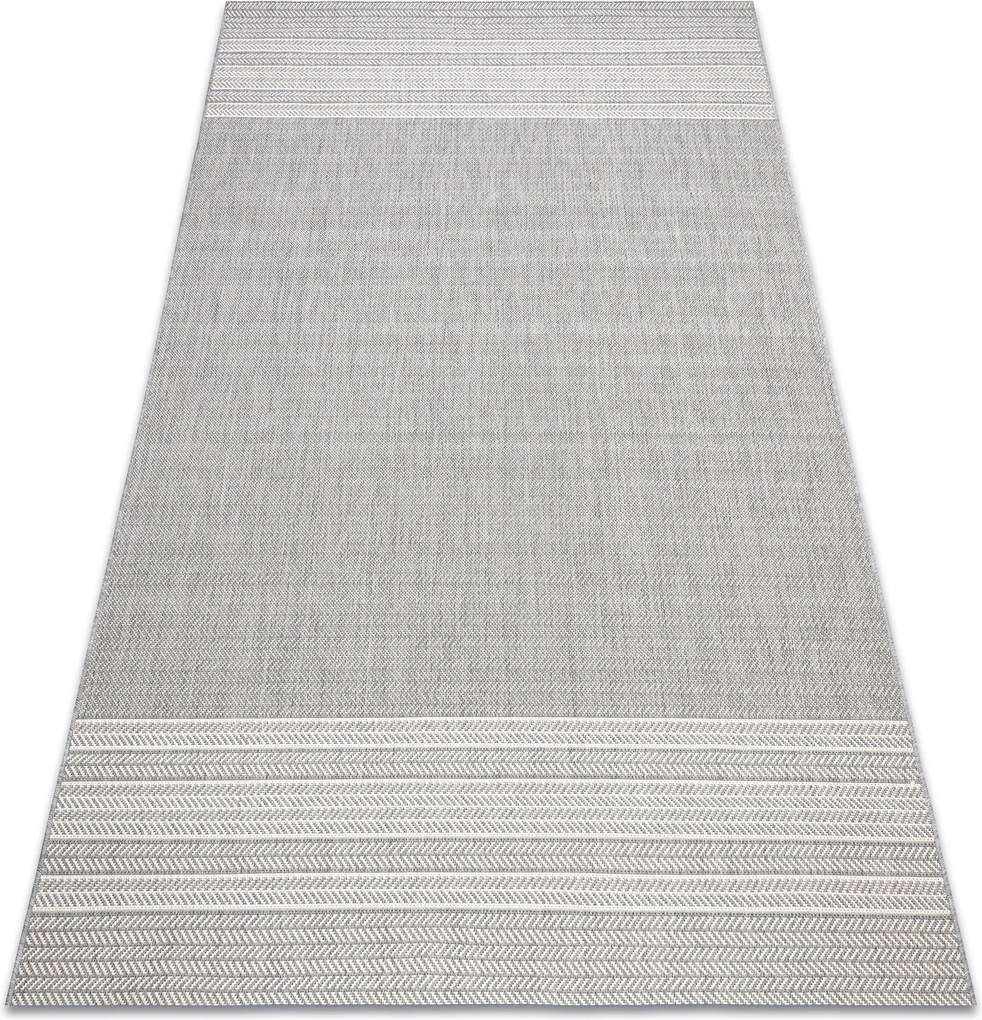 Koberec Šňůrkový Sisal Flat 160x230 Jedle šedá/krémová #B1461