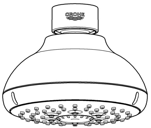 GROHE 27606001 - Hlavová sprcha NEW TEMPESTA 100 100 mm lesklý chrom