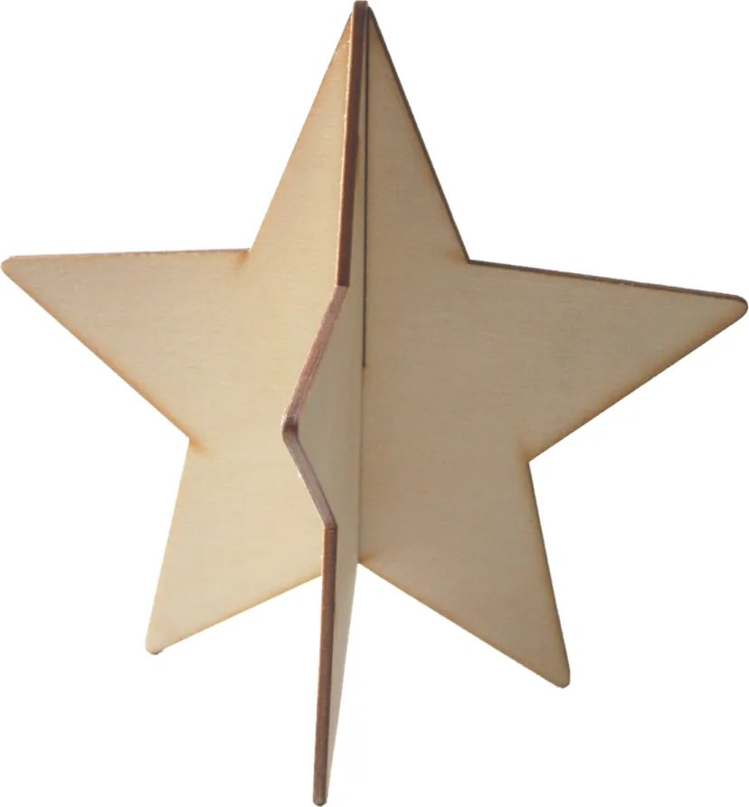 Vánoční dřevěná hvězda Deco Star malá Bloomingville