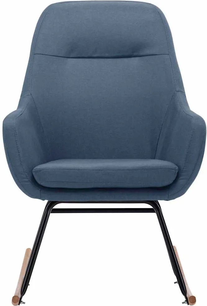 Houpací křeslo modré textil 289541