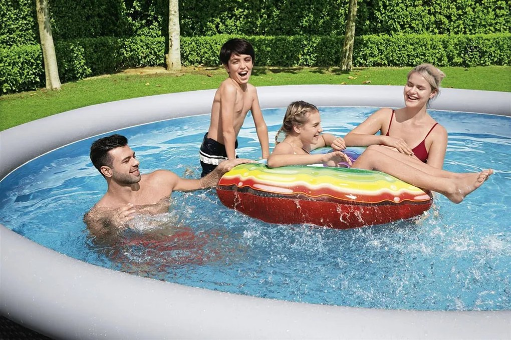 BESTWAY Fast Set Rattan Bazén 457 x 107 cm, kartušová filtrace 57372