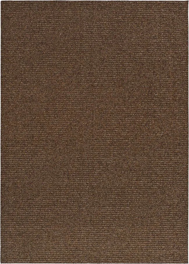 Tmavě hnědý pratelný koberec 80x150 cm Lumen Liso – Universal