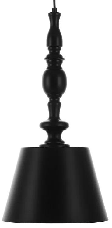 Černá závěsná lampa FLUVIA Beliani