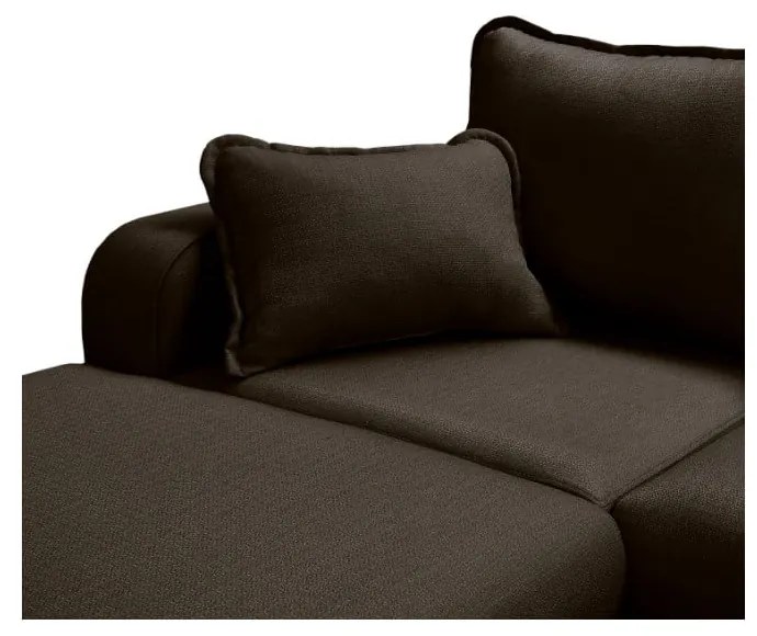 Černá rohová pohovka (levý roh) Beata – Ropez