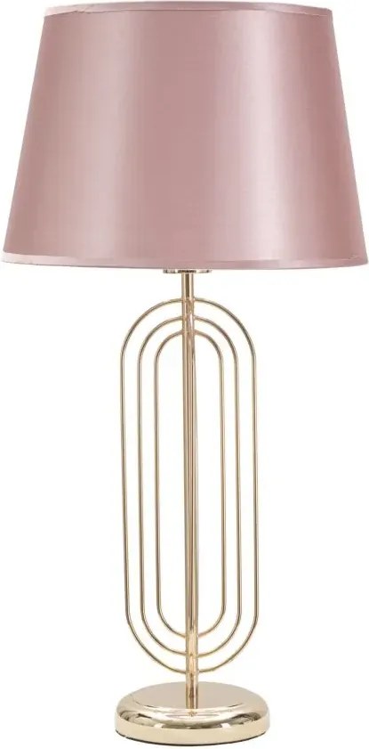 Stolní lampa Krista 64 cm růžovo-zlatá