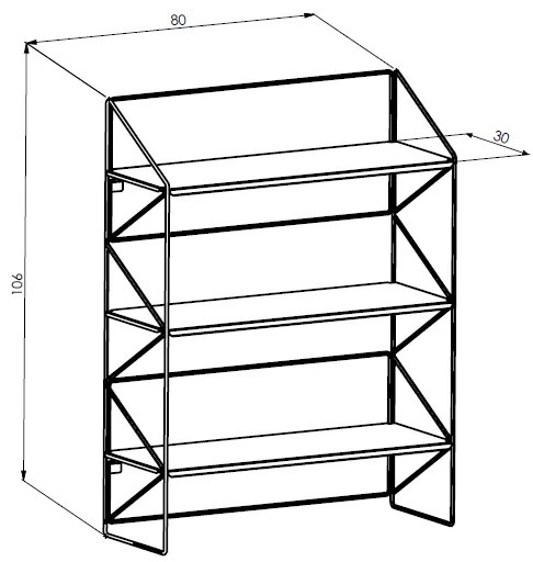 Fleysen Regál #1211 Barva: Bílá RAL 9016 MATT
