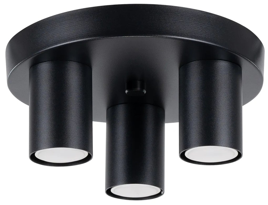 Sollux Lighting Stropní svítidlo LAGOS 3P Černá