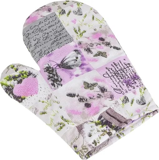 Bellatex Kuchyňská chňapka 28x18 cm Patchwork lila