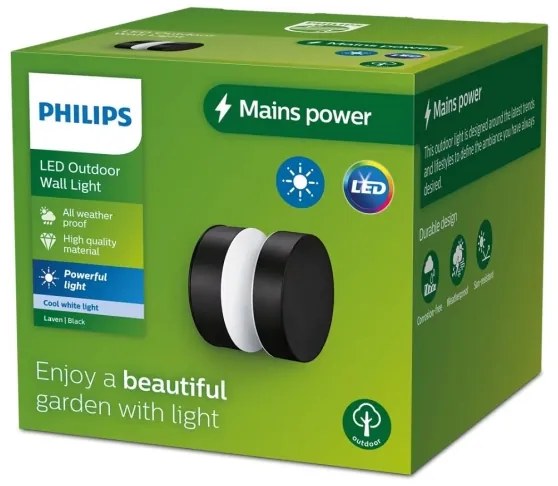 Philips - LED Venkovní nástěnné svítidlo LAVEN LED/6W/230V 4000K IP44
