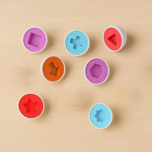 Montessori vzdělávací puzzle 12 vajíček ISO 26653