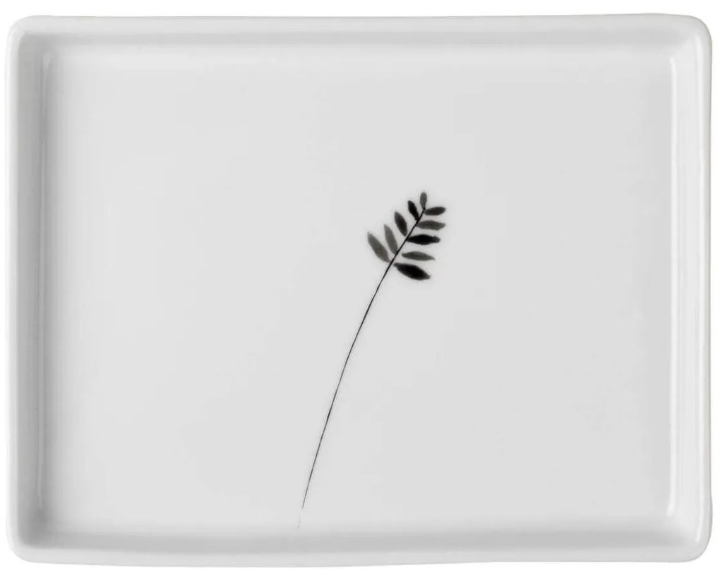 räder Porcelánová máslenka Fern, bílá barva, porcelán