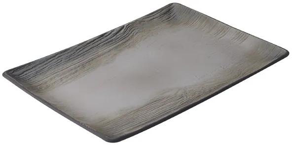 Revol, Talíř obdélný 32 x 23 cm šedý