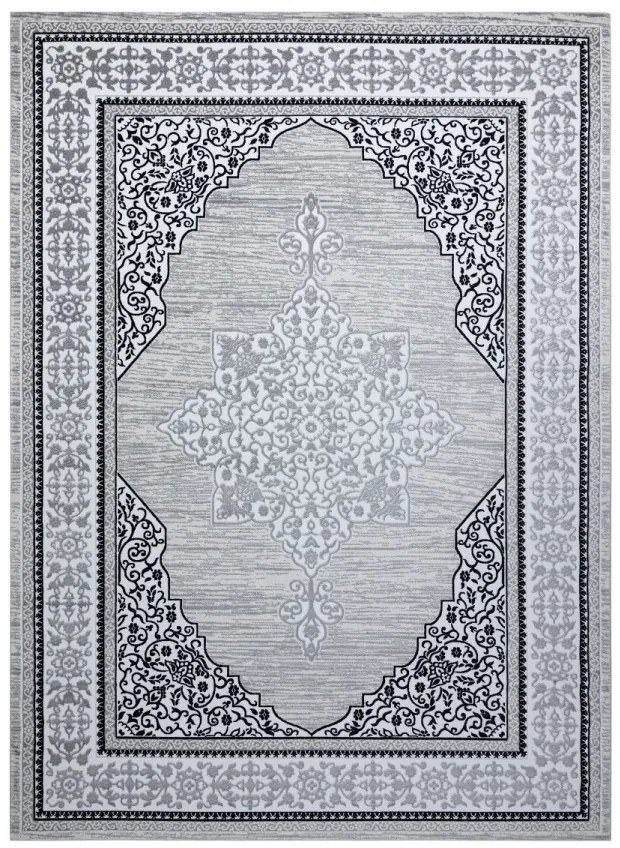 Hans Home | Kusový koberec Gloss 8490 52 Ornament ivory/grey - 140x190