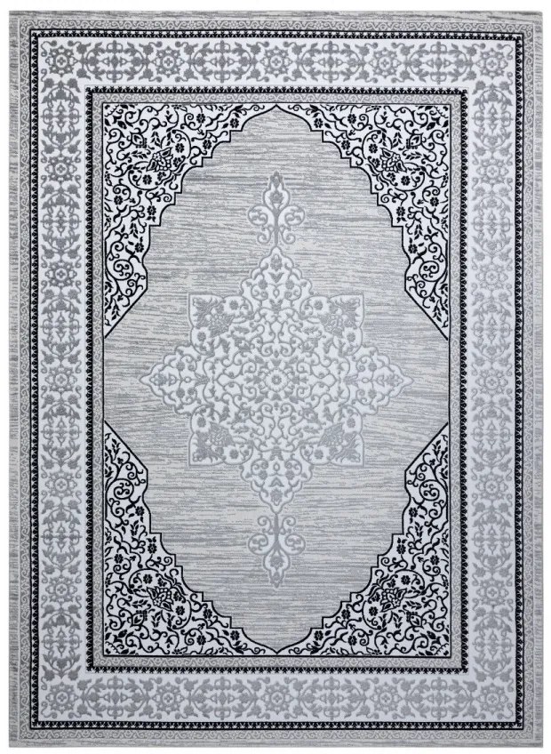 Hans Home | Kusový koberec Gloss 8490 52 Ornament ivory/grey - 80x150