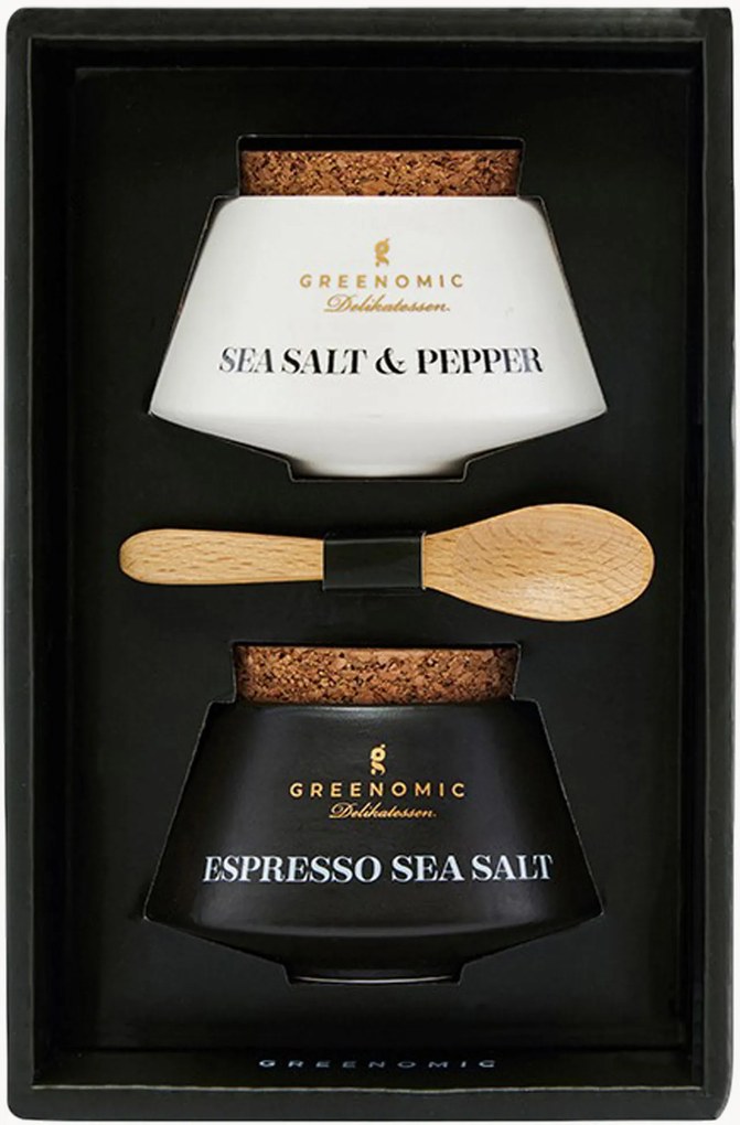 Sada koření Espresso Salt and Sea Salt & Pepper, 4 díly
