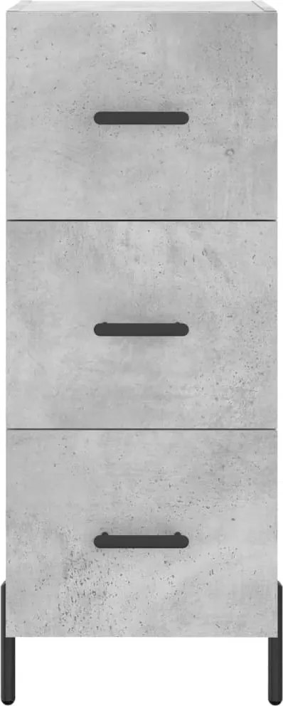 Skříň highboard betonově šedá 34,5x34x180 cm kompozitní dřevo 3200205