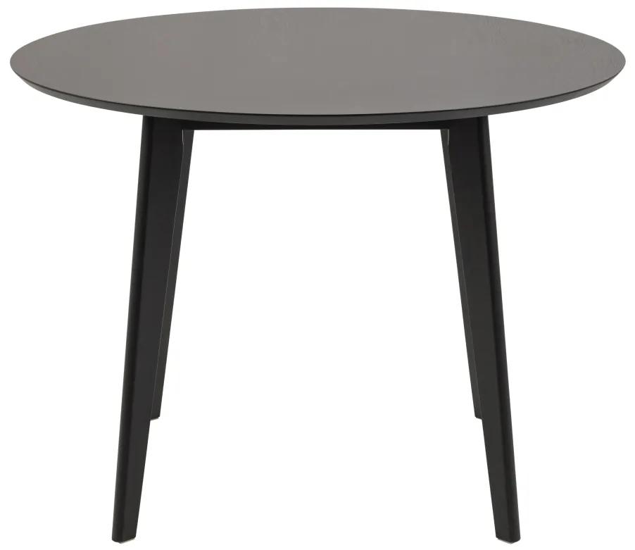 Kulatý jídelní stůl Nieves 105 cm černý