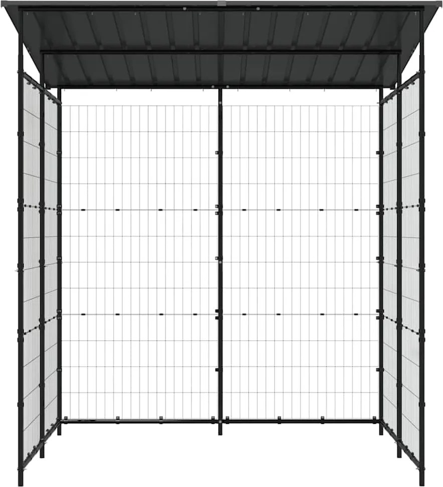 Přístřešek na kola 190 x 190 x 222 cm ocel černý 150780