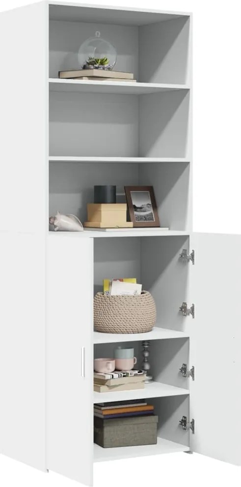 Skříň highboard bílá 70 x 42,5 x 185 cm kompozitní dřevo 3281371
