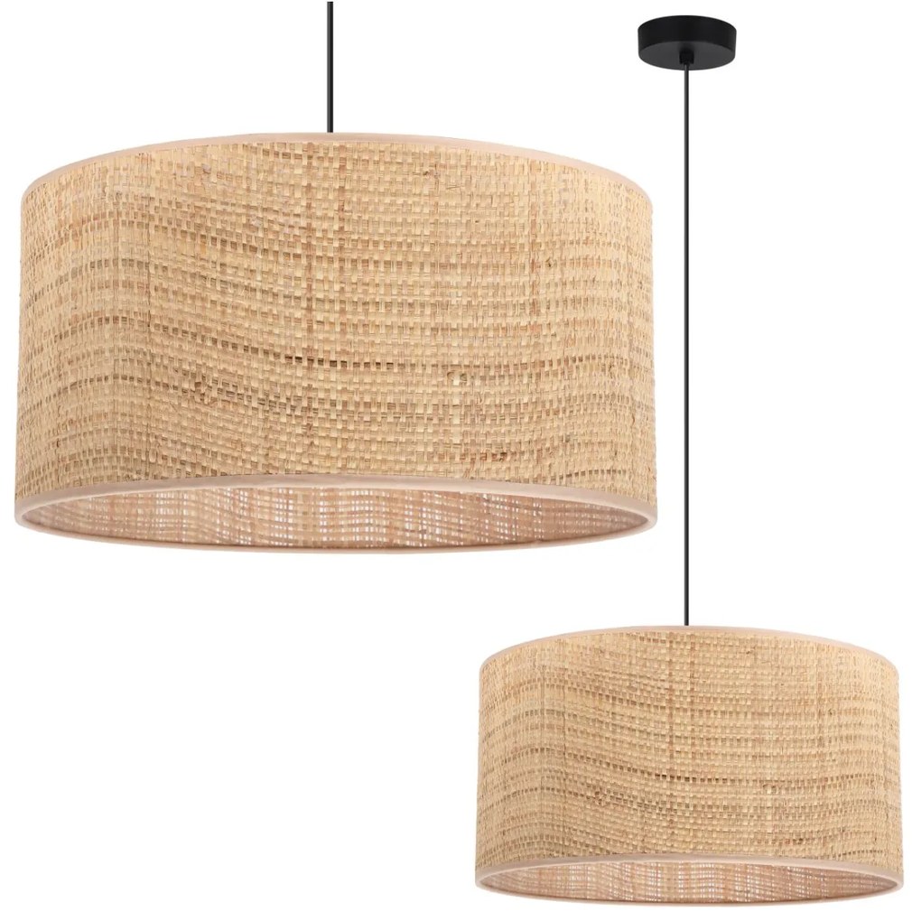Závěsné svítidlo Rattan, 1x ratanové stínítko, (fi 40cm), b