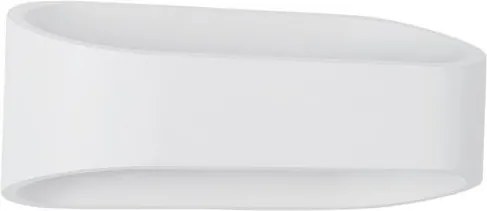 NV 9257871 Venkovní nástěnné svítidlo MILE bílý hliník a sklo LED 9W 3000K 100-240V 155st. IP54 světlo nahoru a dolů - NOVA LUCE