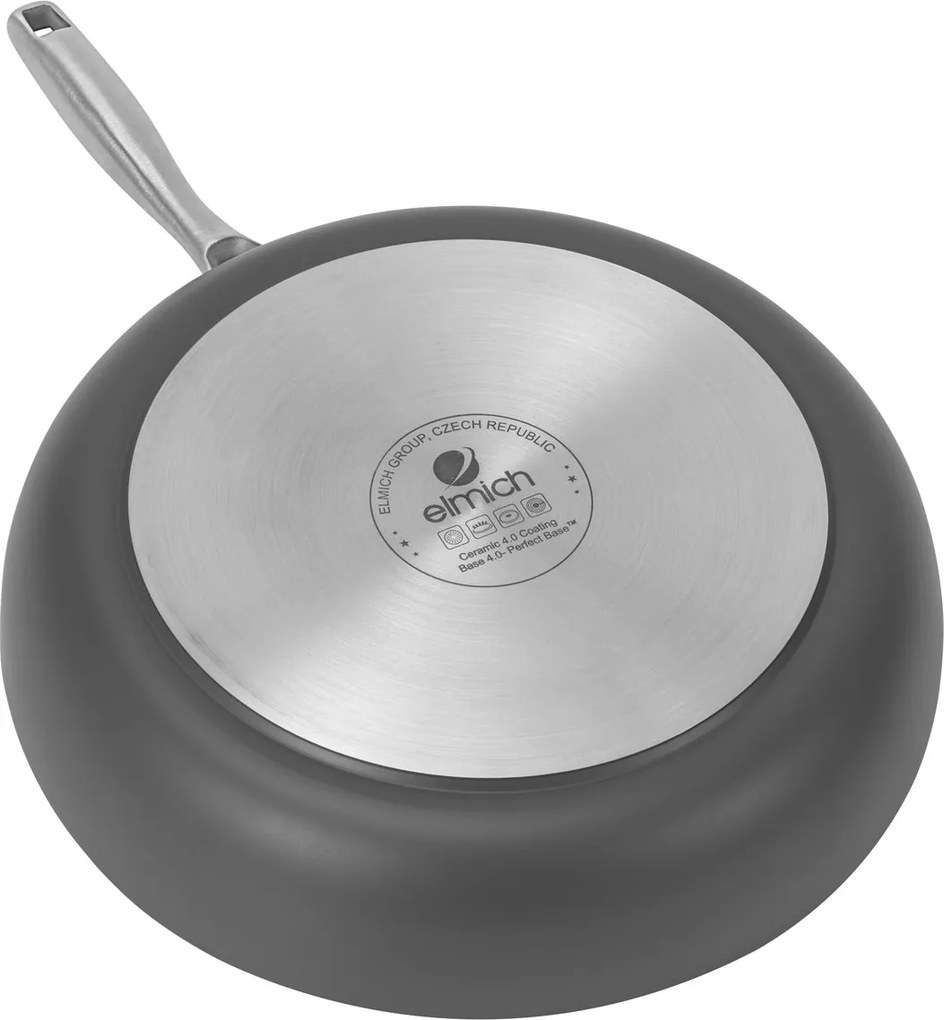 Elmich Nepřilnavá keramická pánev Vital Ø 20 cm - tmavě šedá (OUTLET)