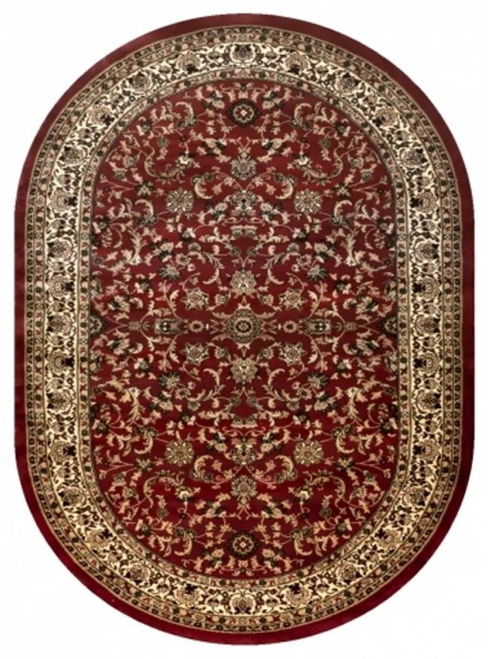 Kusový koberec Royal bordó ovál, Velikosti 100x180cm