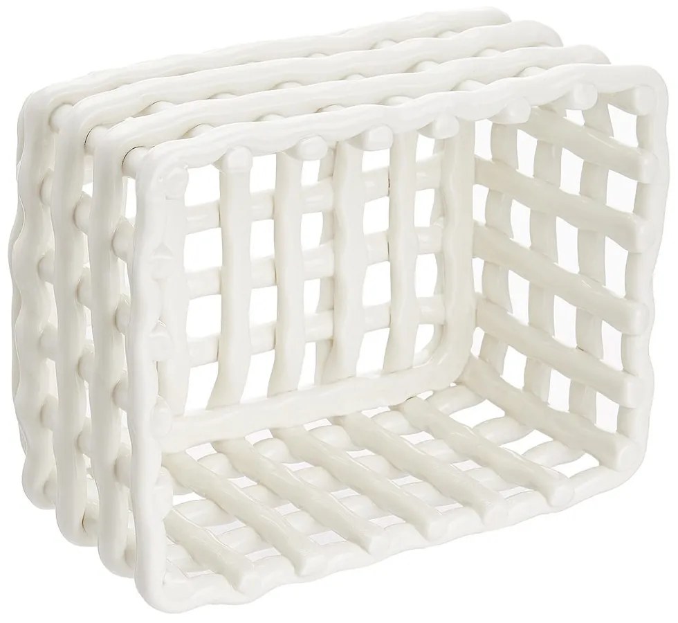 CRAFT Keramický košík 20 x 16 cm - krémová