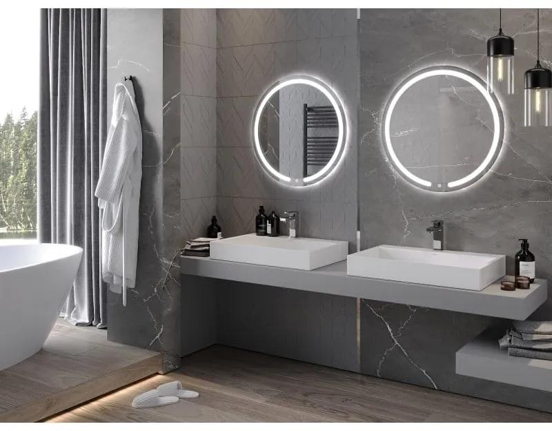 Mexen Rose podsvícené koupelnové zrcadlo 70 x 70 cm, LED 6000K, ventilátor - 9810-070-070-611-00