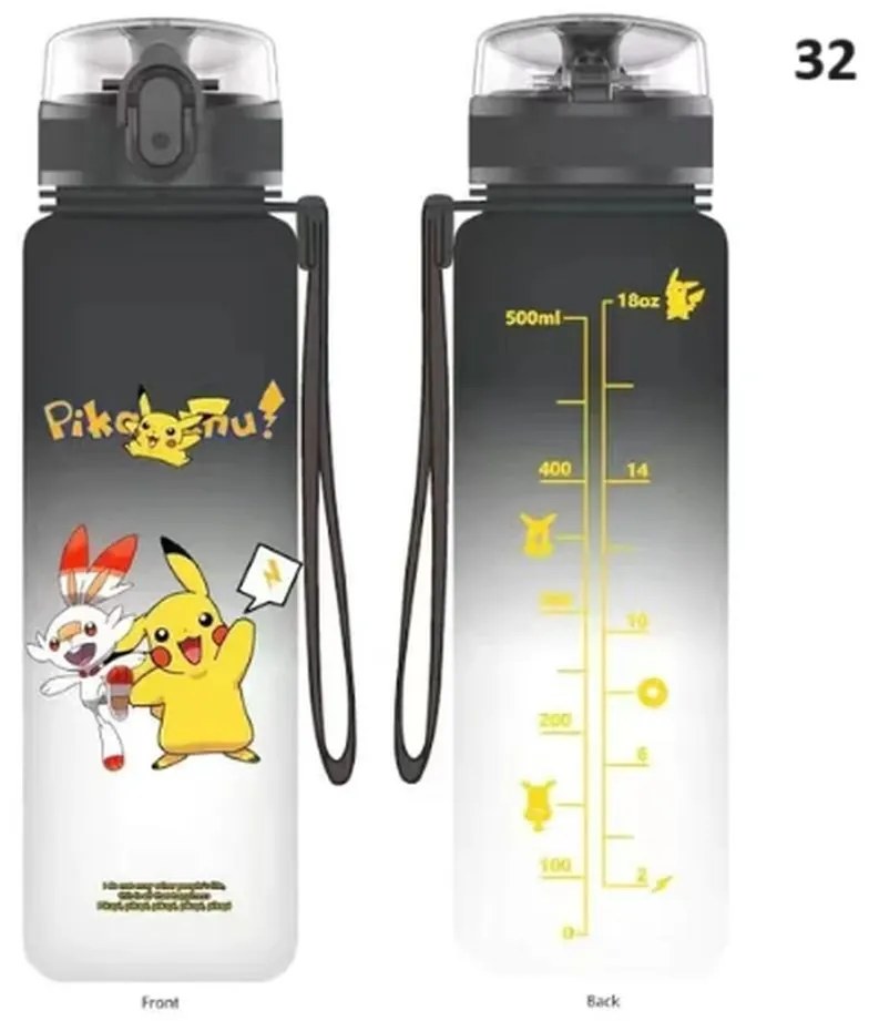 Plastová láhev s motivem Pokémonů (560 ml) Barva: 32