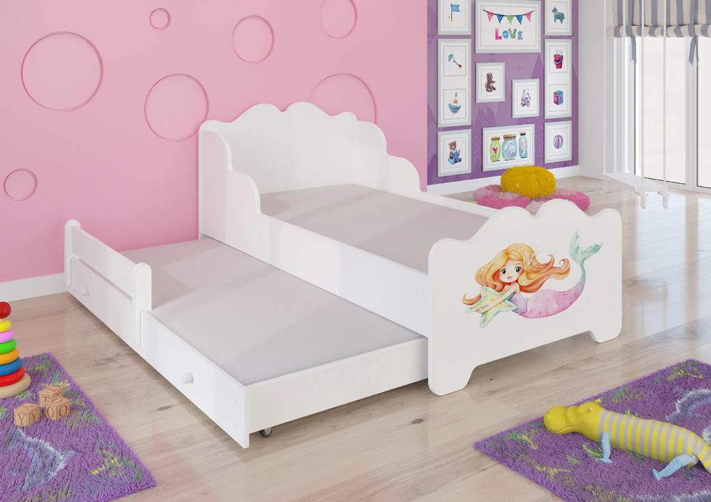 Dětská postel s matracemi XIMENA II 160x80 Motiv: SPÍCÍ PRINCEZNA