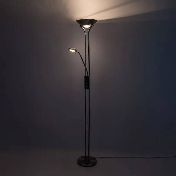 Brilagi - Stmívatelná stojací lampa SCARLETT 1xR7s/230W/230V+1xG9/40W mat. chrom