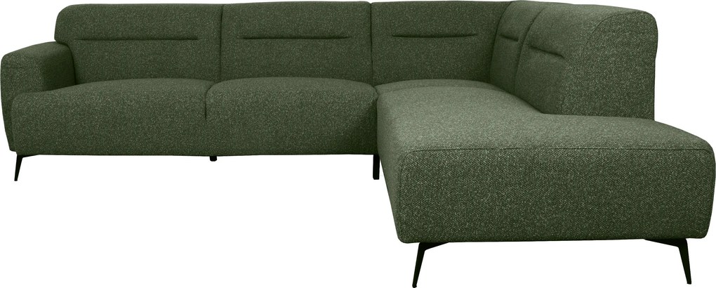 LABEL51 Pohovka do tvaru L BOLZANO Zelená 270cm pravá GA-80.181