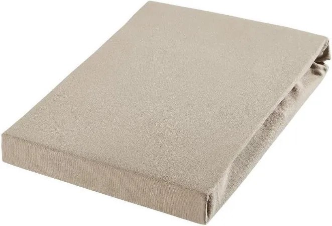 XXXLutz ELASTICKÉ PROSTĚRADLO, žerzej, šedohnědá, 120-130/200-220 cm Novel - Prostěradla - 005054003708