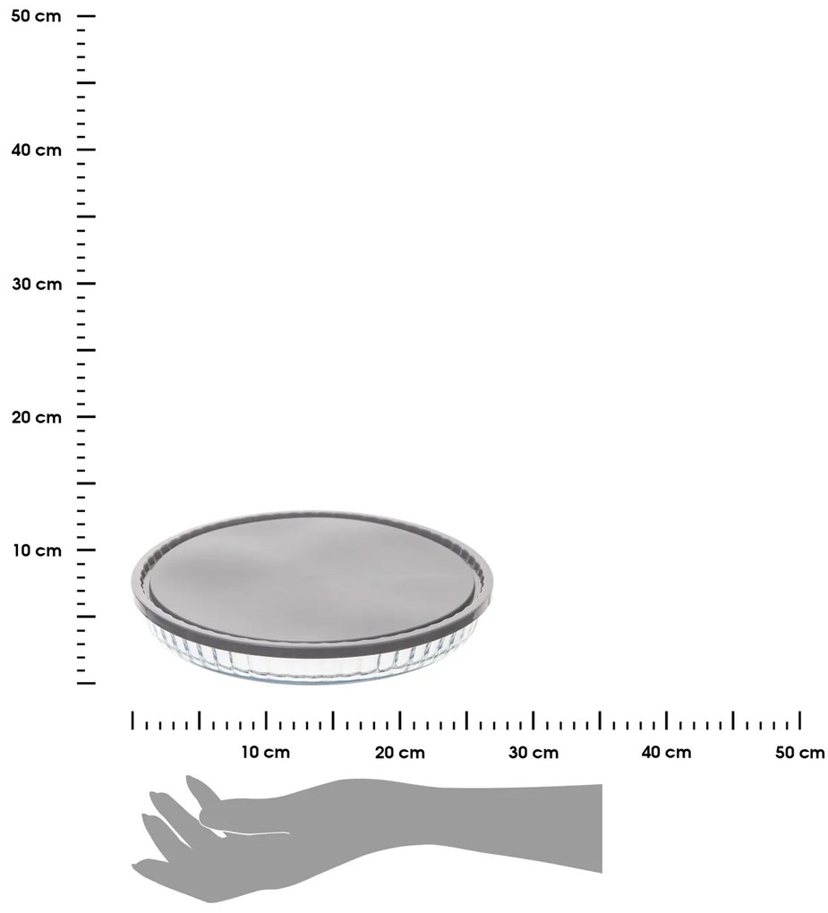 Skleněná pečící forma s víkem Keepeat (fi) 27,5 cm