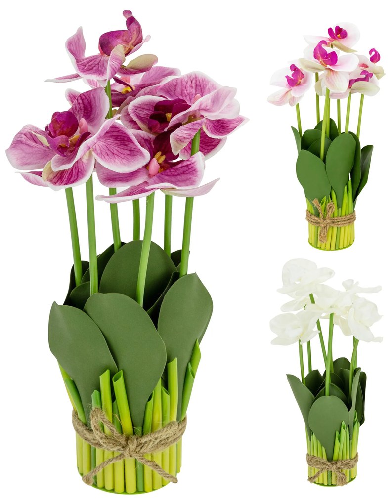 Vergionic 7060 Orchidej květina umělá 35 cm