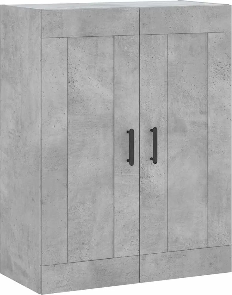 Skříň highboard betonově šedá 69,5x34x180 cm kompozitní dřevo 3199885