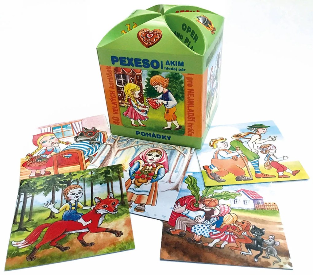 AKIM Hra Pexeso otevři a hraj Pohádky v ozdobné krabičce 709077