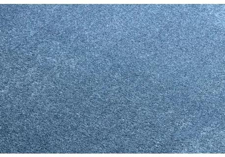 koberec, koberec metráž SANTA FE modrý 74 hladký, Jednotný jedn velikost 100x500 cm | krásné koberce cz