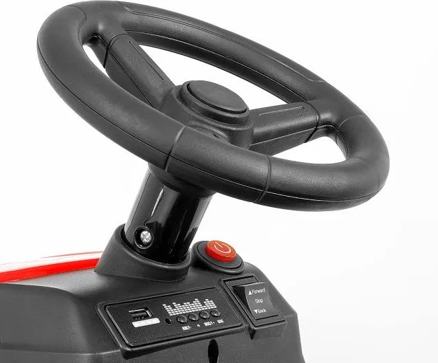 Elektrický traktor s přívěsem Rolly červený