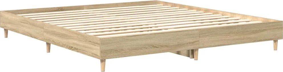 Rám postele bez matrace dub sonoma 180x200cm kompozitní dřevo 3329023
