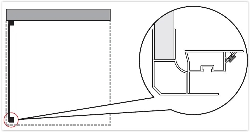 FORTE Sprchová zástěna ANTA FISSA MA BARVA rámu - Bílá, Rozměr A - 80 cm, Rozměr C - 185 cm, Směr zavírání - Univerzální Levé / Pravé, Výplň - Polystyrol 2,2 mm (acrilico) BSAFI80MAP