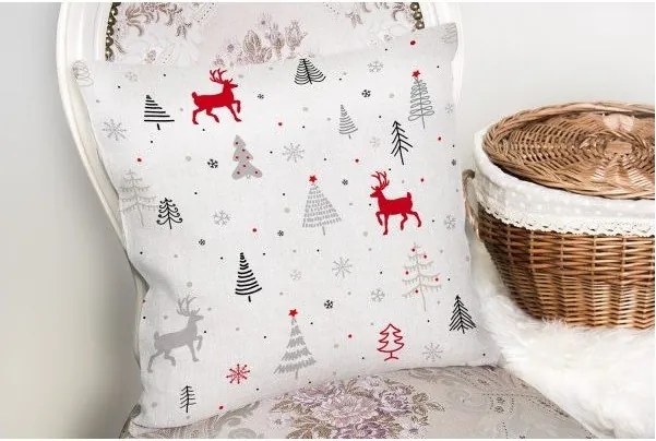 Povlak na polštář s vánočním motivem 43x43 cm Merry Christmas – Mila Home
