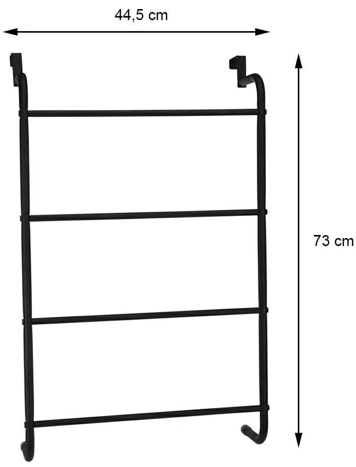 Držák na ručníky Black, černá