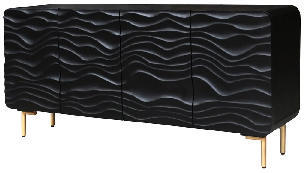 Designová komoda Gavrilla 160 cm černé mango
