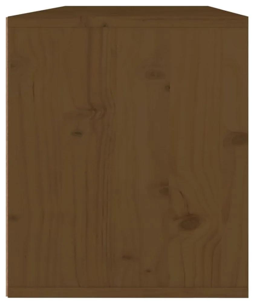 Petromila Nástěnné skříňky 2 ks medově hnědé 45x30x35 cm masivní borovice